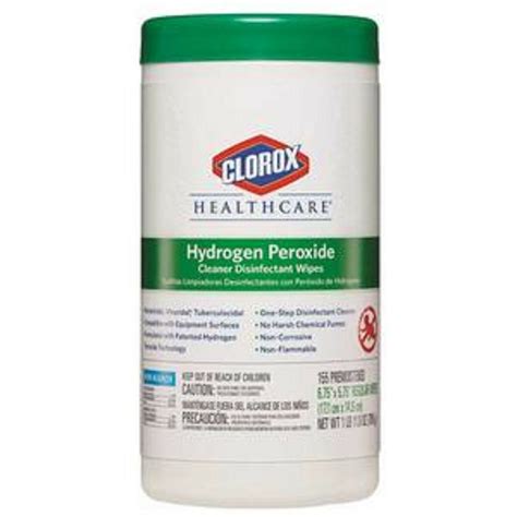 Clorox Hydrogen Peroxide Cleaner Disinfectant Wipe 675 X 5 930ea