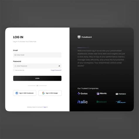 Effortless Entry Meets Modern Design Check Out Our Latest Dashboard