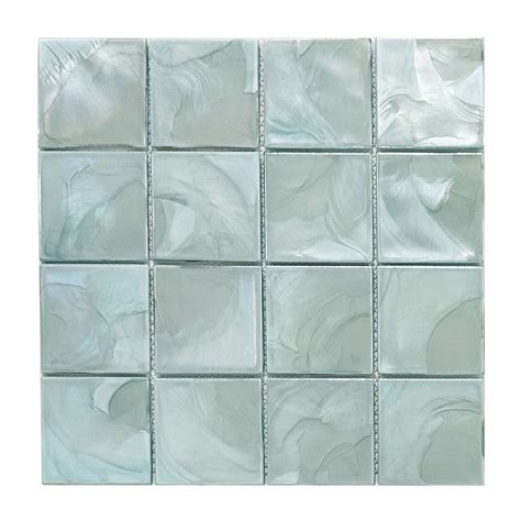 Antigua Square Hot Glass Mosaic Floor And Decor