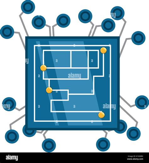 Microchip Integrated Circuit Icon Vector Illustration Graphic Design Stock Vector Image And Art