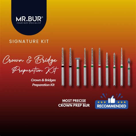 Best Crown And Bridge Preparation Kit Fg For Crown Preparations Mr Bur