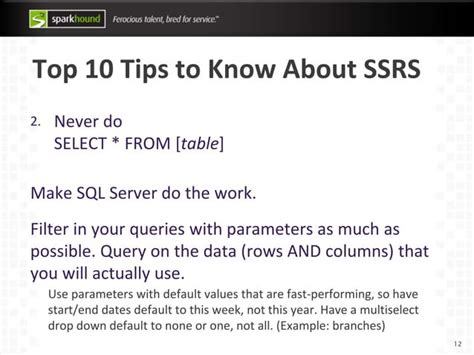 Sql Server Reporting Services Ssrs 101 Pptx