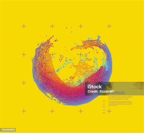 포인트의 구성 된 영역입니다 추상 세계 그리드입니다 영역 그림입니다 3d 그리드 디자인입니다 기술 개념입니다 벡터 일러스트입니다 3차원 형태에 대한 스톡 벡터 아트 및 기타