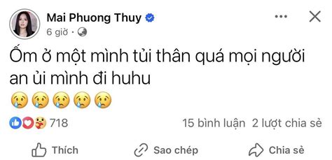 Tình Trạng đáng Lo Của Mai Phương Thúy Saostarvn