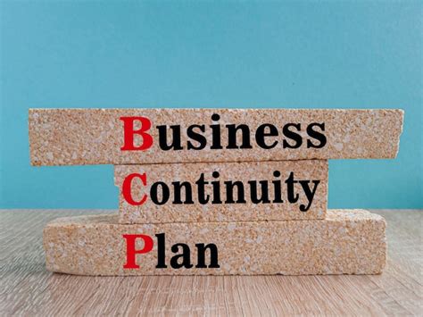 Premium Photo Business Continuity Plan Symbol On A Bright Blue