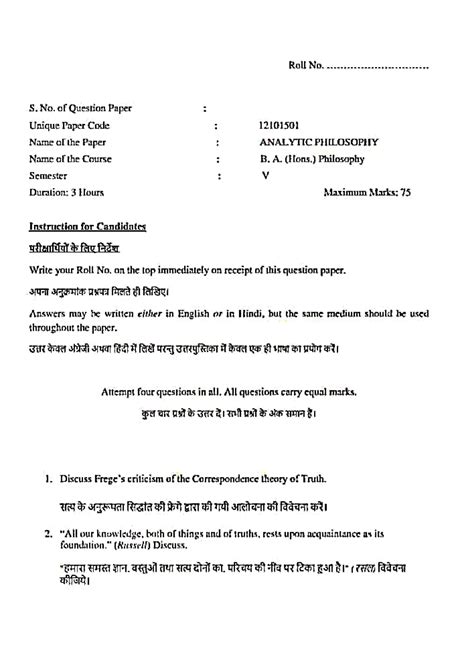 Analytic Philosophy Bahons Philosophy Studocu