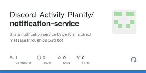 Github Discord Activity Planify Notification Service This Is
