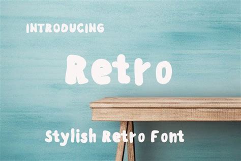 Retro Font Display Font OTF And TTF Handwritten Font Etsy
