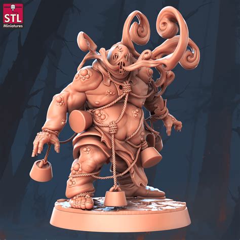 3d Printed Stl Miniatures Bogman 28 32mm War Gaming Dandd 3d Printing