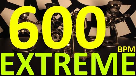 600 Bpm Extreme 44 Drum Track Metronome Drum Beat Youtube