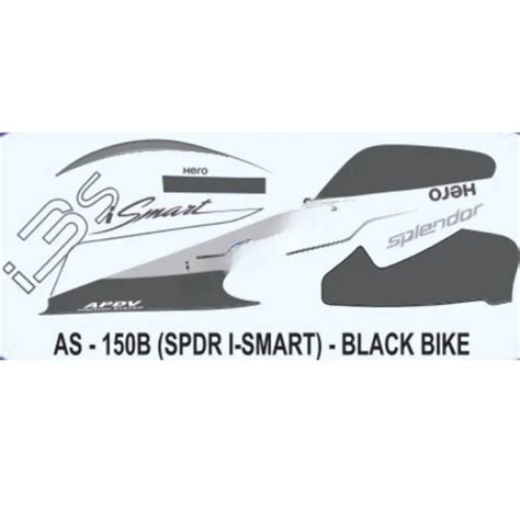 Graphics Sticker Set For Hero Splendor Ismart I3s Black Vehicle Both Sides Buy Online At