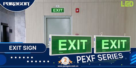 𝗟𝗘𝗗 𝗘𝗫𝗜𝗧 𝗦𝗜𝗚𝗡 Exit Sign Is Paragon Lighting Myanmar