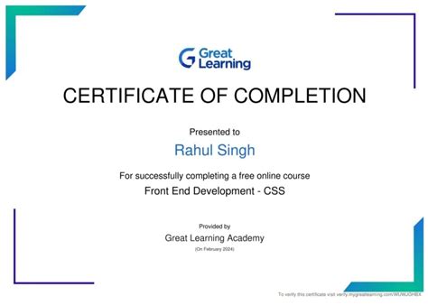 Rahul Singh On Linkedin Successfully Completed A Basic Css Course Mastering Fundamental Styling…