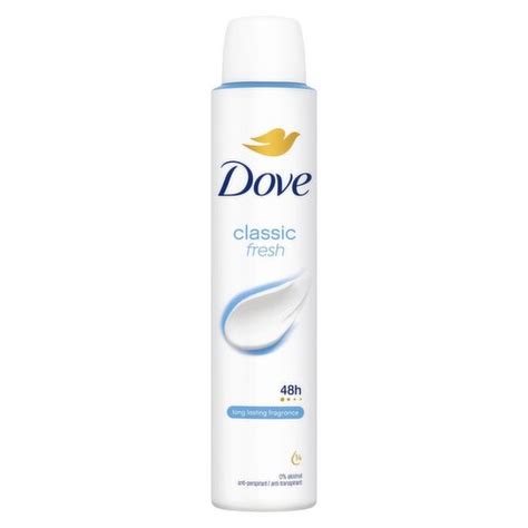 Dove Anti Perspirant Aerosol Classic Fresh 200 Ml Dunnes Stores
