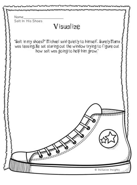 Salt In His Shoe Reading Comprehension Activities Worksheets By Ms Mac