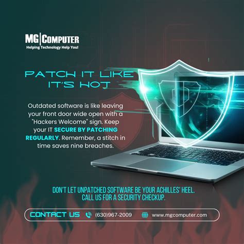 Mg Computer Inc On Linkedin Patchitlikeitshot Cybersecurity Patchmanagement Secureit…