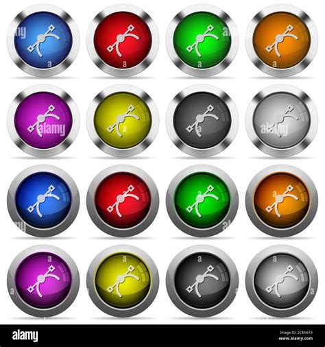 Set Of Vector Symbol Glossy Web Buttons Arranged Layer Structure Stock Vector Image And Art Alamy