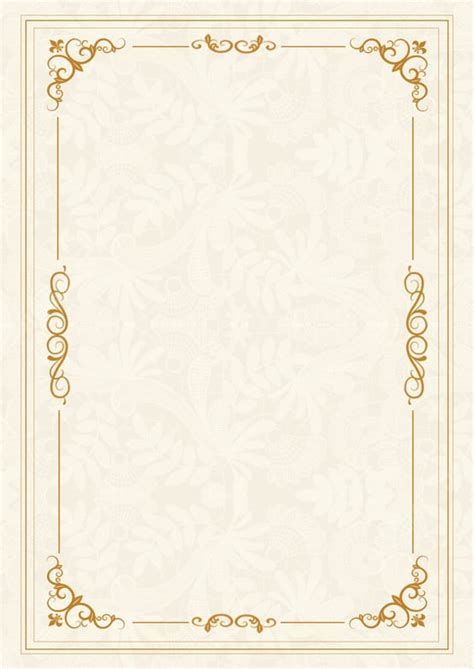 Page Border Design In Word Free Download And Printable Background
