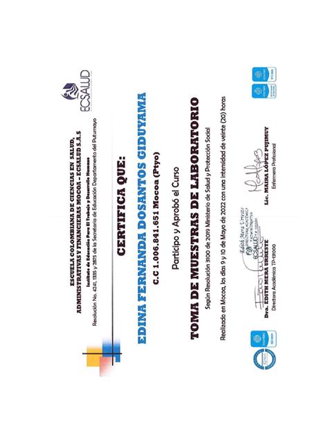 Curso Toma De Muestras De Laboratorio Pdf