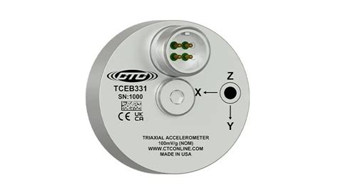 Iande Technologies Ctc Tceb331 Top Exit Triaxial Accelerometer