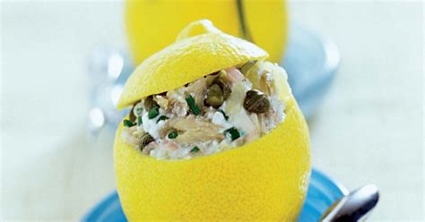 Recette Citrons Farcis Aux Rillettes De Maquereau Marie Claire