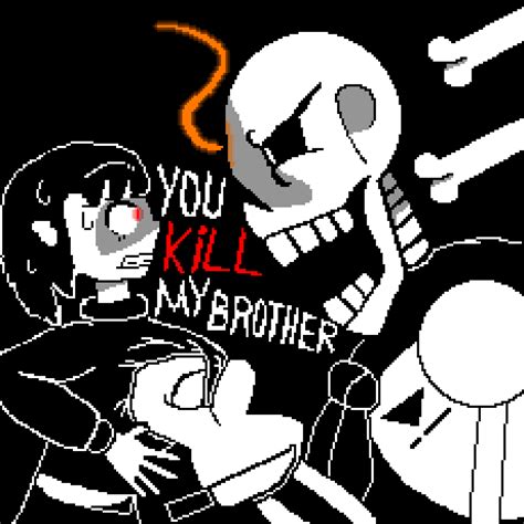 Pixilart Papyrus Vs Chara By Revenge Papyrus