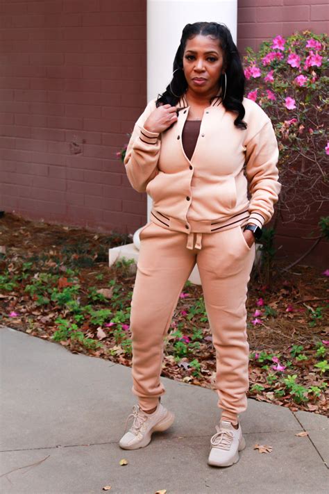 Taupe Fleece Bomber Jacketjogger Set Mimi Michelle Boutique