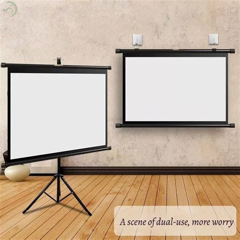 Ah Projection Screen Floor Standing Projector Screen Punch Free Floor