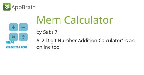 Mem Calculator For Android Free App Download
