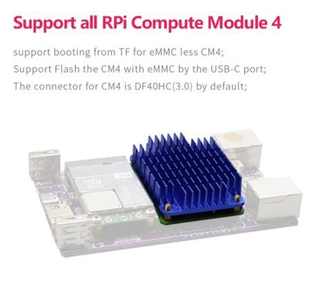 Raspberry Pi Computer 4G IO Board CM4 Dual Network Development Board
