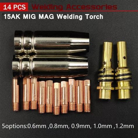 TORCHE DE SOUDAGE fiable 14 pièces 15AK consommables pour embout de