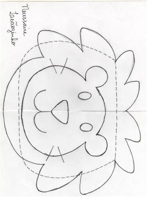 Molde Leão Felt Crafts Applique Patterns Felt Patterns