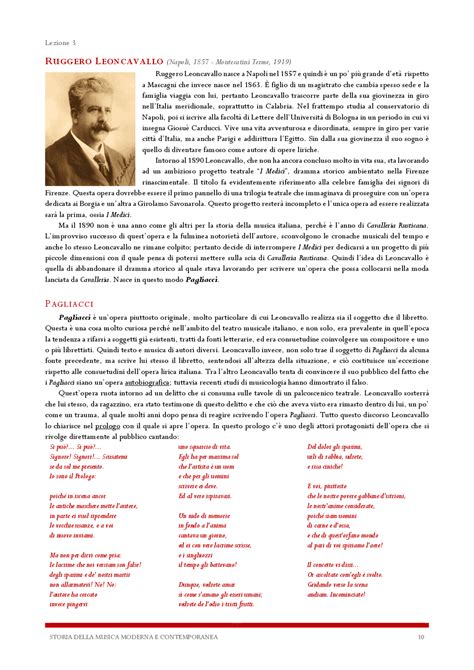 Leoncavallo E Puccini Docsity