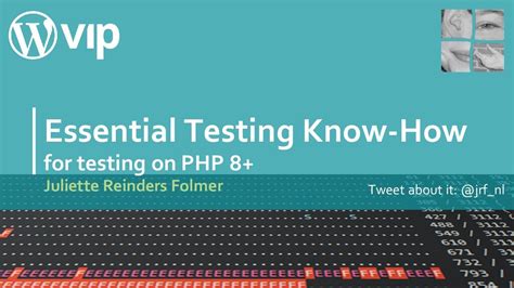 Essential Testing Know How For Testing On Php 8 Speaker Deck
