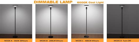 Espird Outdoor Solar Floor Lamp For Patio Waterproof Cordless Floor Lamp With Modes In
