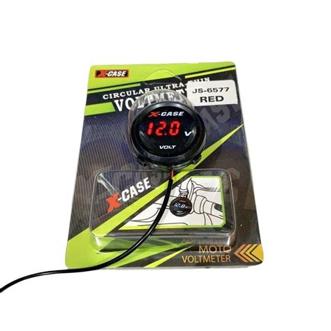 Volt Meter Bulat Spion 3in1 Digital Waterproof Voltmeter Universal Nmax