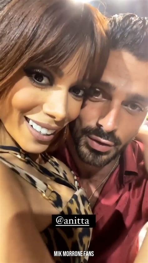 Michele Morrone And Anitta Michele Morrone With Anitta At The Milano