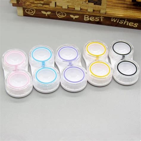 Contact Lens Case Holder Plastic Objective Travel Portable Case Storage