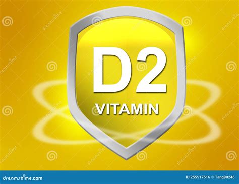 Vitamin D2 Shield For Health Concept Stock Illustration Illustration