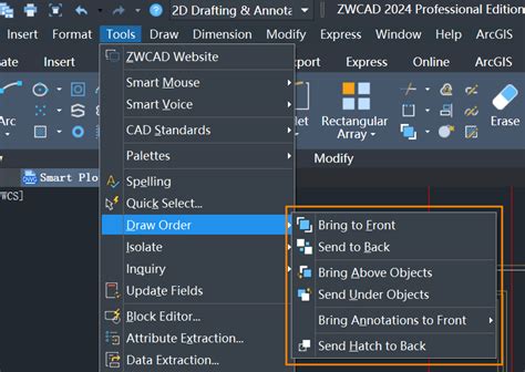 ★how To Adjust The Drawing Order In Zwcad Technical Knowledge Base