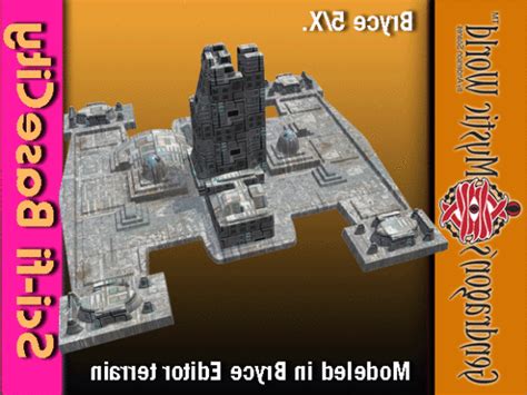 Scifi Base City Station Free 3d Model Bryce Open3dModel