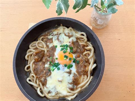 リメイク＊ズボラ フライパンで鍋焼きカレーうどん レシピ・作り方 By あんてん0526 楽天レシピ