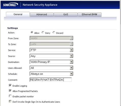 Configurando Nat No Sonicwall Passo A Passo Br