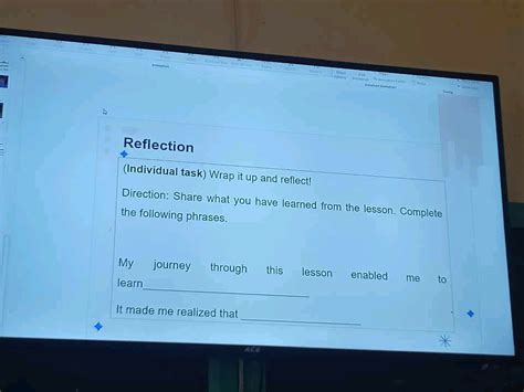 Reflection Individual Task Wrap It Up And StudyX