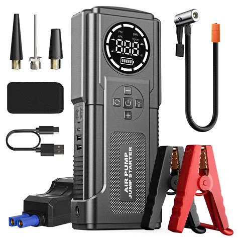 Gped Jump Starter With Air Compressor 4000a 150psi Portable Car