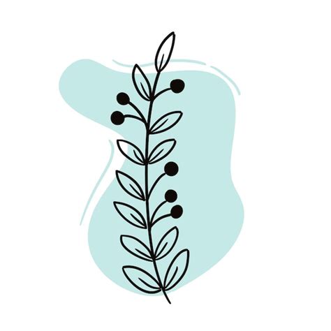 Un Dibujo A Mano De Flores Archivo Psd Premium