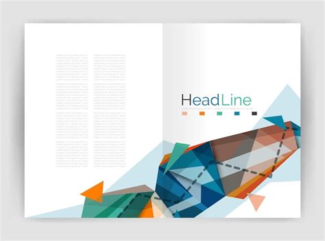 Premium Vector Abstract Background Annual Report Template