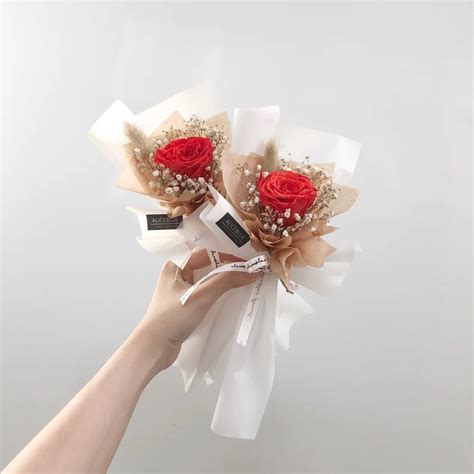 Specials Mini Preserved Flower Bouquet Vermilion Etsy Canada
