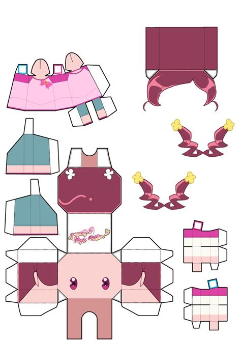 Hanasaki Tsubomi Heartcatch Precure Papercraft In 2024 Paper Crafts
