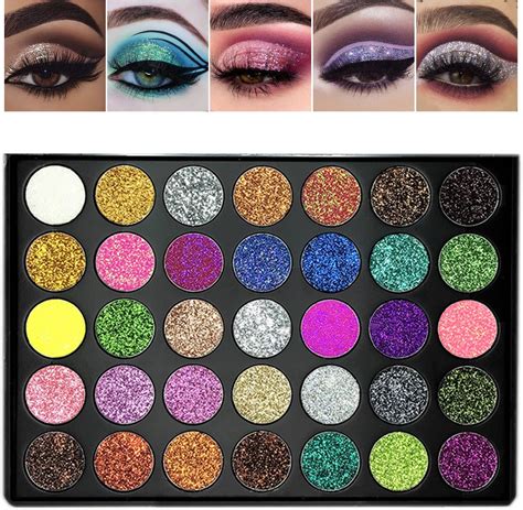 Rechoo 35 Colors Glitter Eye Shadow Palette Eye Makeup Colourful
